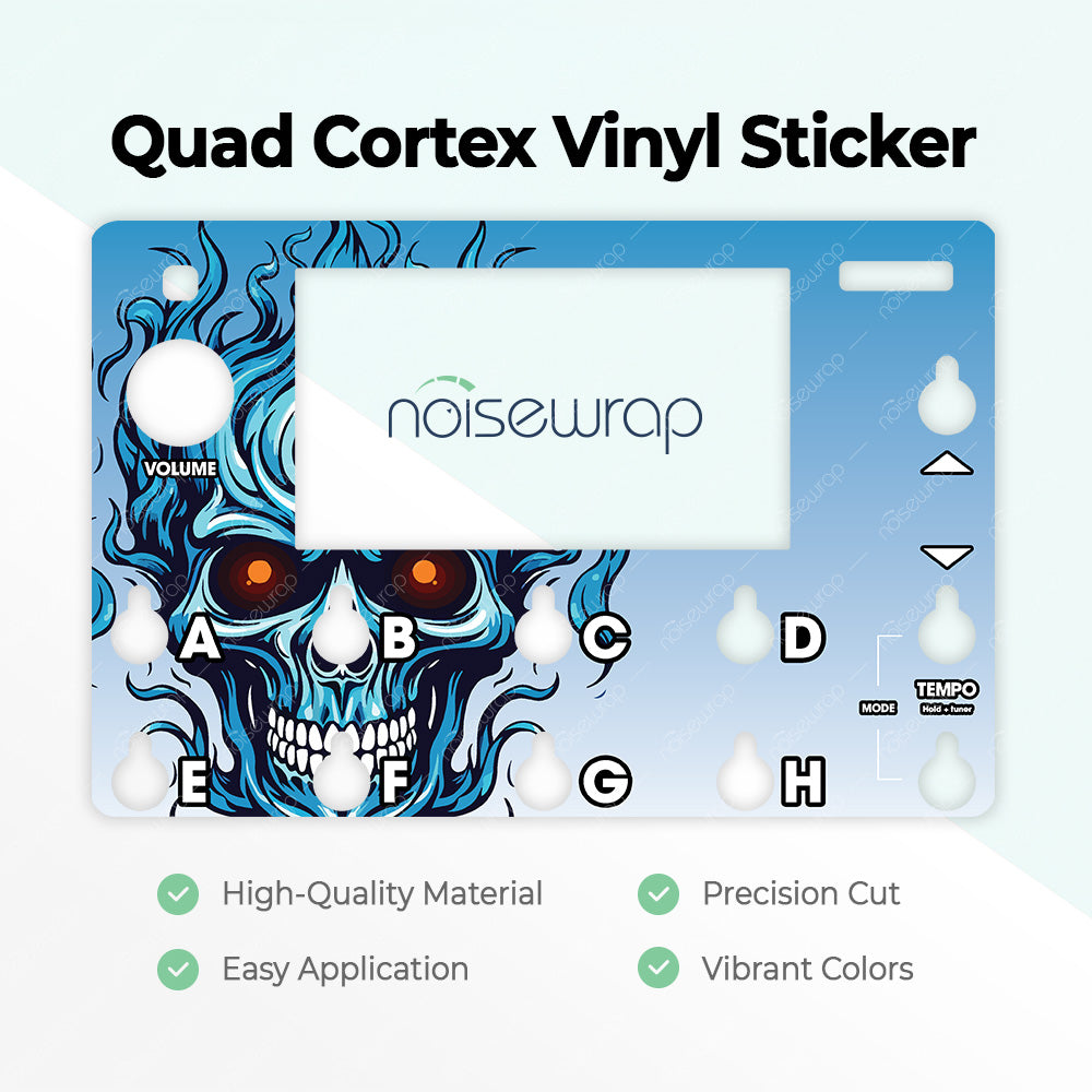 Flaming Skull Vinyl Skin for Neural Quad Cortex – NoiseWrap