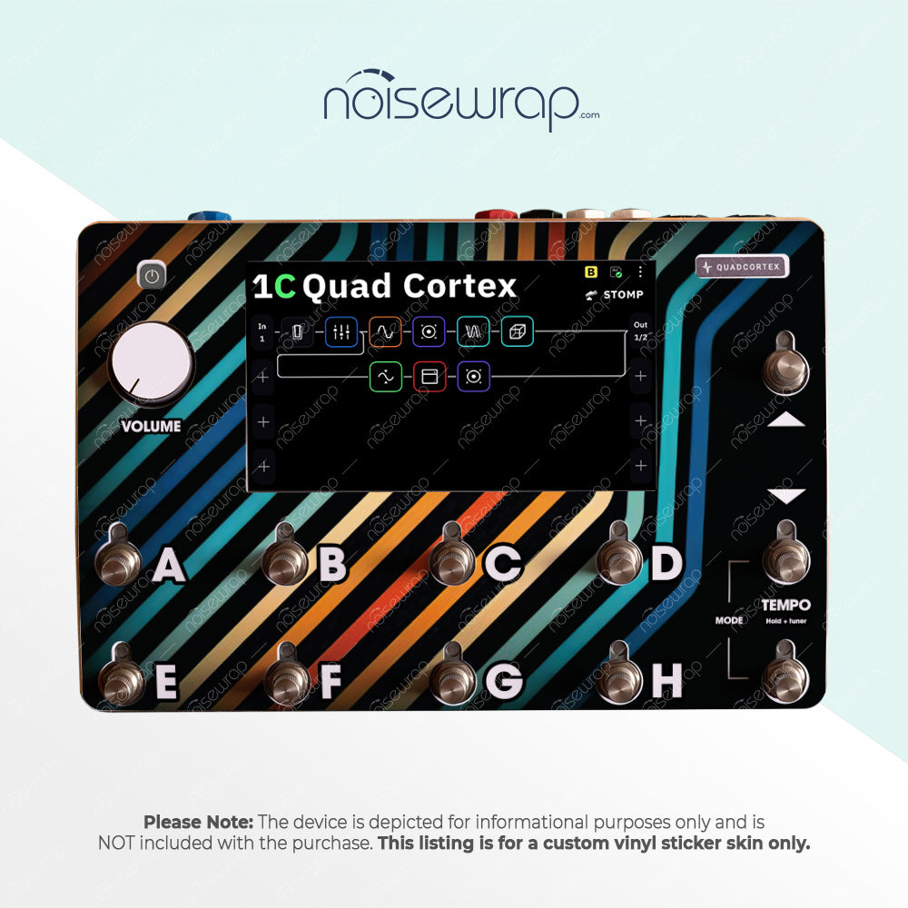 Retro Stripes Vinyl Skin for Neural Quad Cortex – NoiseWrap